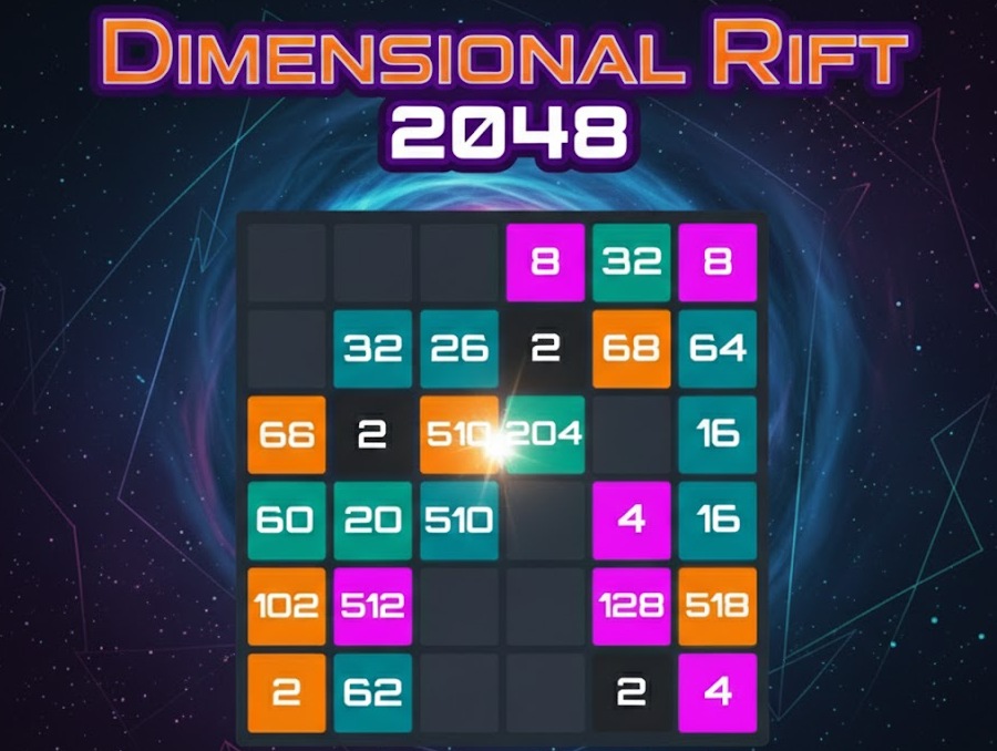 Dimensional Rift 2048 🕹️ Jouez en ligne sur SGameS