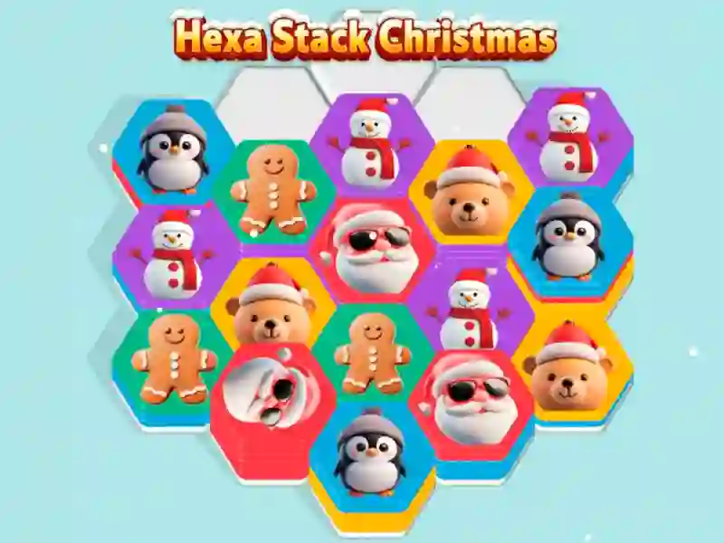 Hexa Stack Noël 🕹️ Jouez en ligne sur SGameS